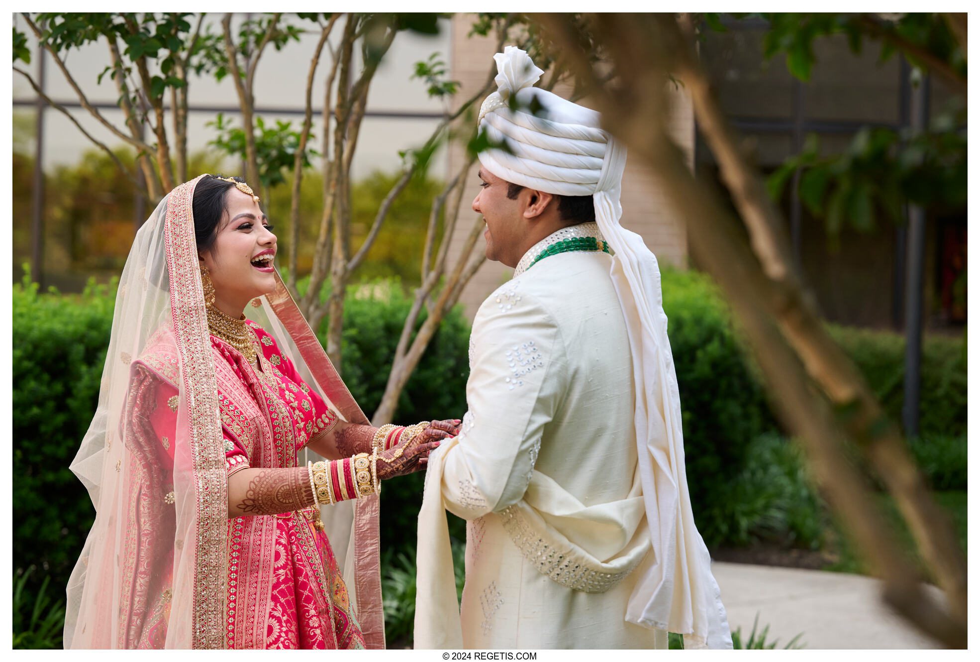 The Wedding Day First Look: NO PEEKING! | Indian And South Asian ...